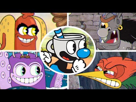 Cuphead - All Run 'n Gun Levels with Mugman