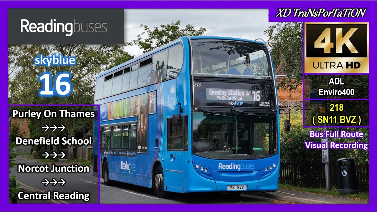 [Reading buses] skyblue 16 ~ Purley, Chesnut Grove Central Reading ...
