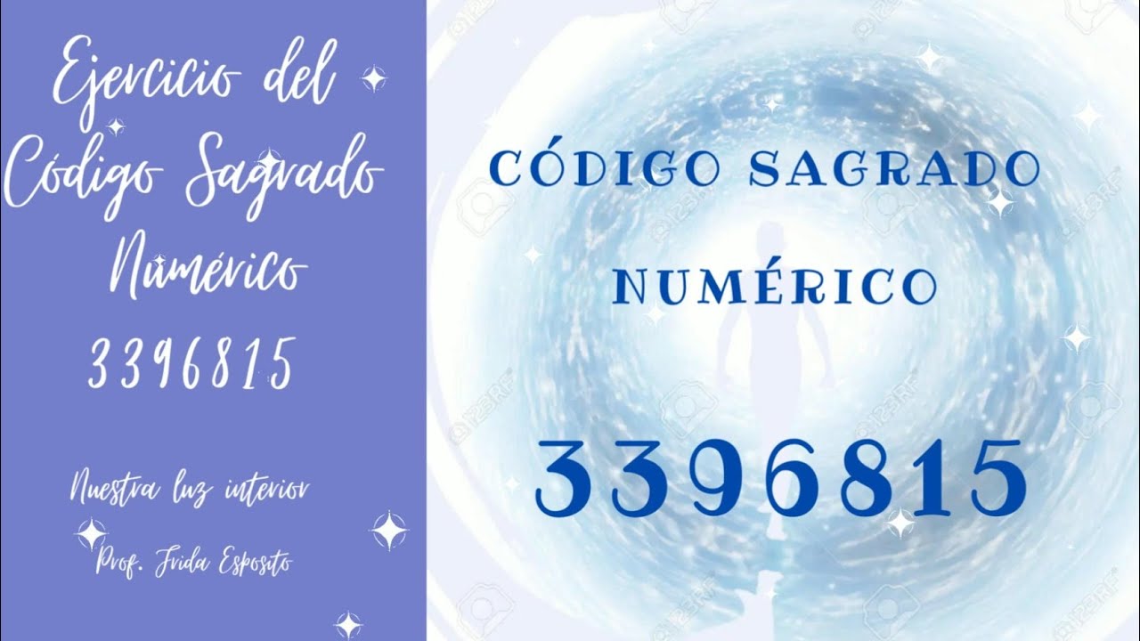 EJERCICIO DEL CÓDIGO SAGRADO NUMÉRICO 3396815 - YouTube