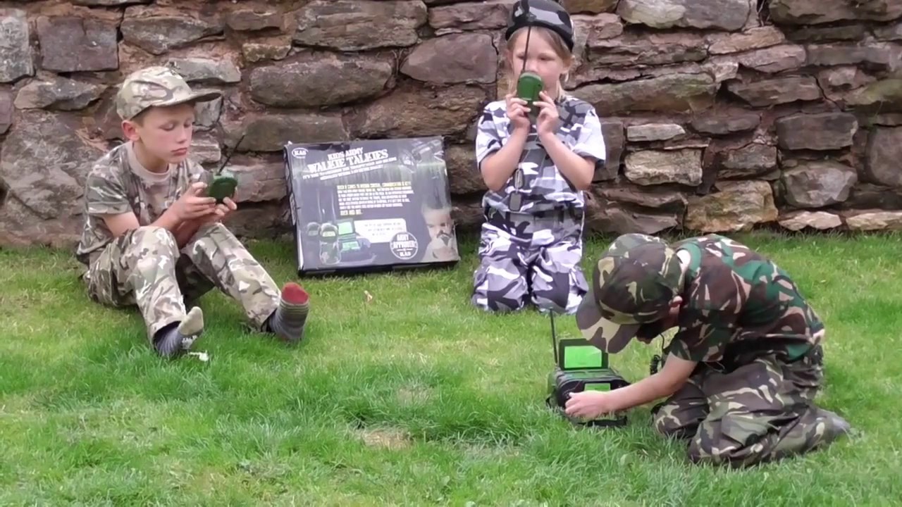 Military Command Center Walkie Talkies Toy Intercom Set Gifts - YouTube