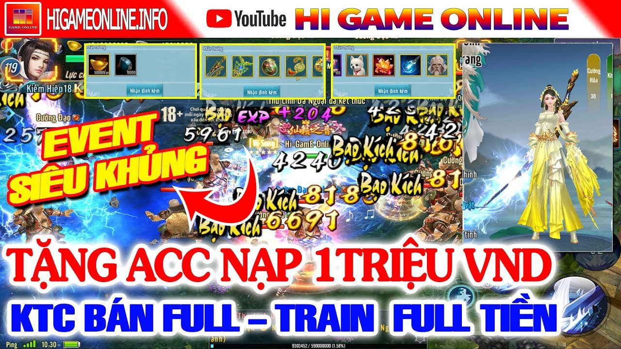 VLTK Mobile Lậu √ Tặng Nhẹ 100Acc VIP, Sv Train 100% Rơi KNB & Ngân Sức ...