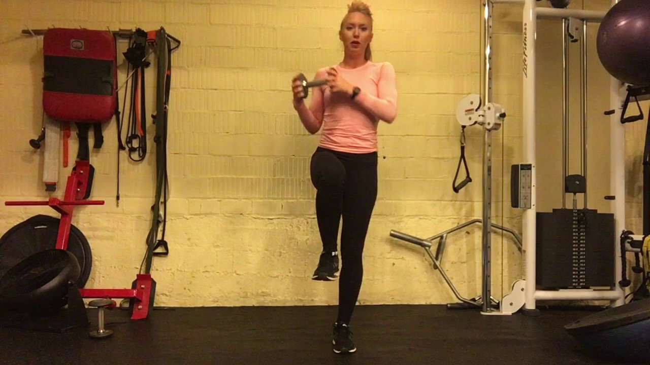 single leg balance lift and chop - YouTube