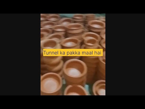 Tunnel ka pakka maal #terracottaclaymaking #pottery #handi #biryani # ...