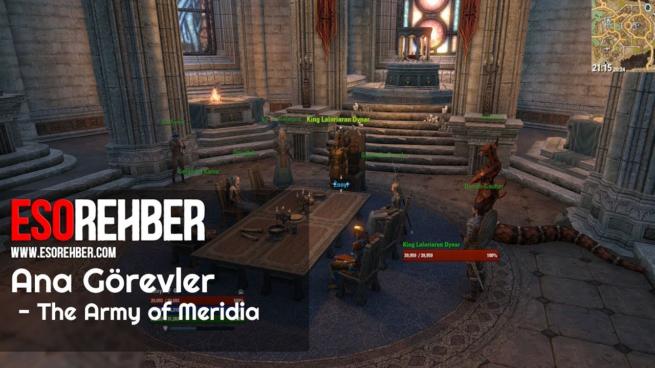 ESO - 14. Ana Görev - The Army of Meridia Görevi - YouTube