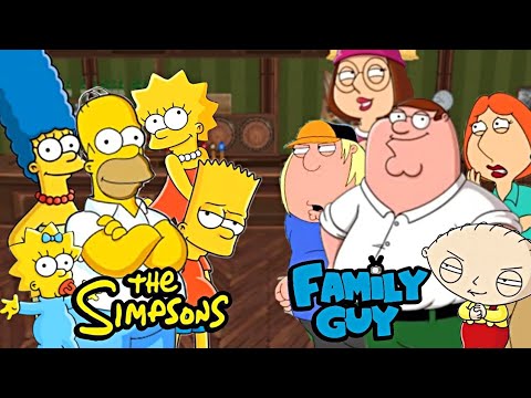 The Simpsons vs Family Guy Battle in Wrestling Empire - YouTube