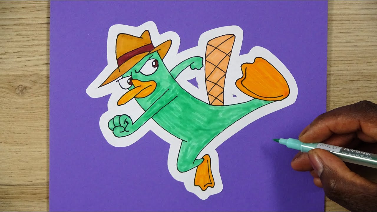How To Draw PERRY THE PLATYPUS | Phineas and Ferb | Step By Step ...
