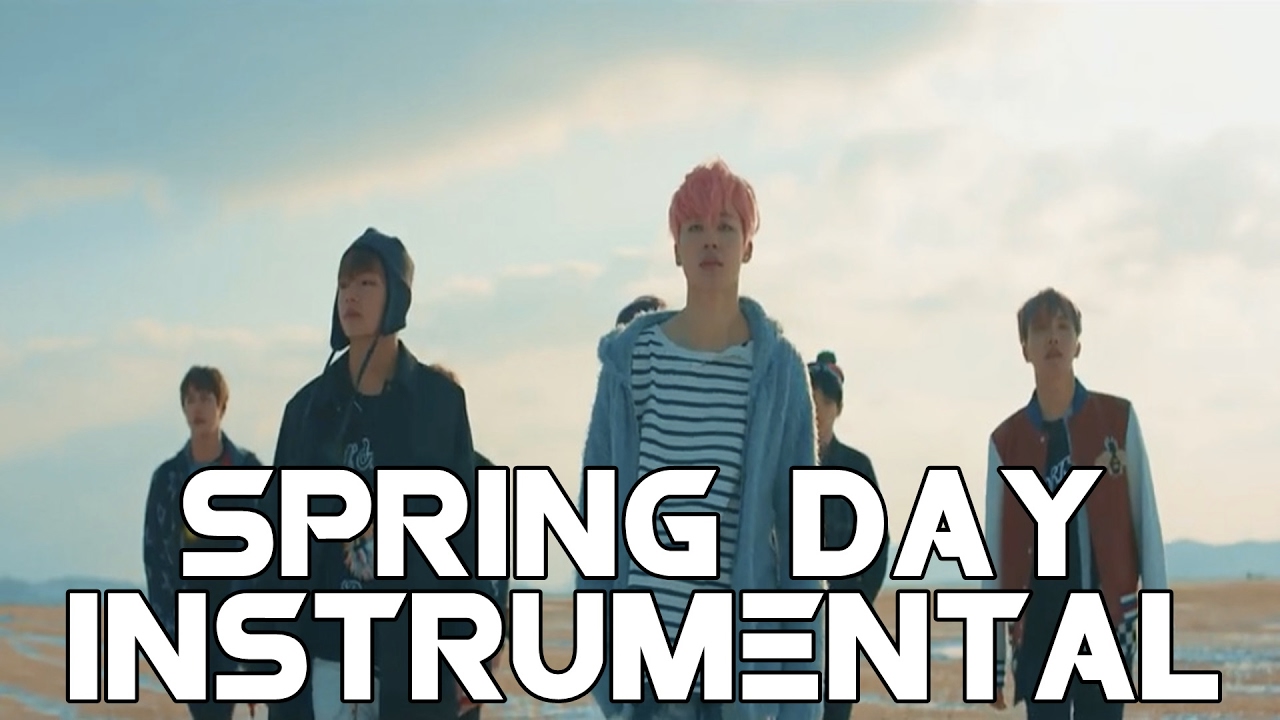 BTS 방탄소년단 - Spring Day 봄날 (노래방/Instrumental/karaoke/off vocal) REMAKE ...