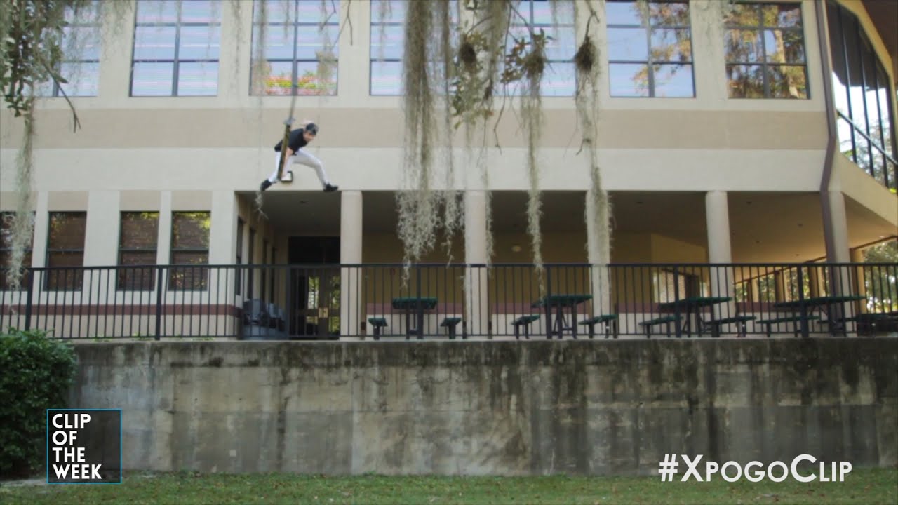 Huge Stickflip Gap - Xpogo Clip of the Week #4 - YouTube