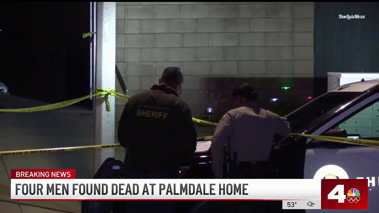 Four found dead in a home in Palmdale - YouTube