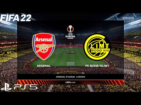 FIFA 22 PS5 | Arsenal vs FK Bodo / Glimt - UEFA Europa League - Full Gameplay
