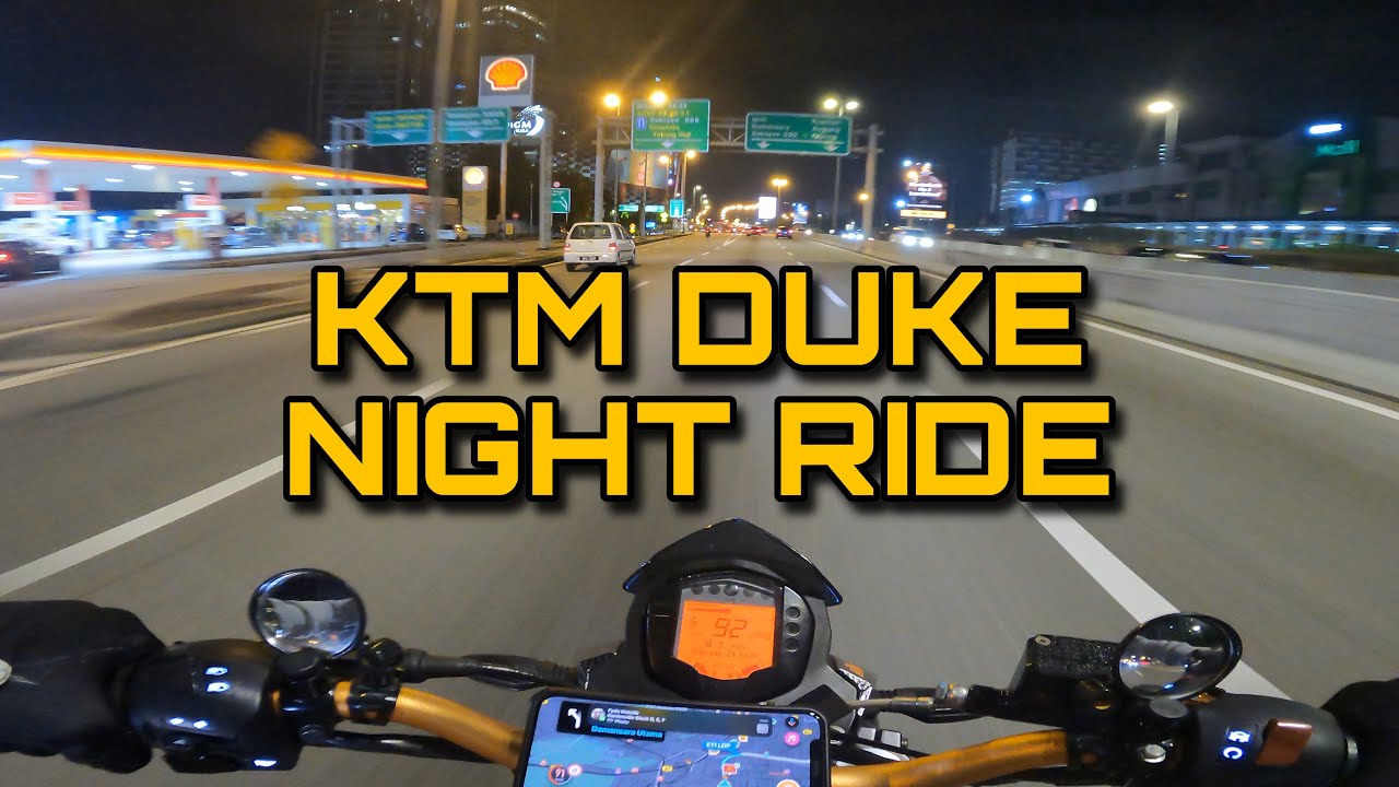NIGHT CITY RIDE | KTM DUKE 200 V1 2019 | NIGHT RIDE VIEW - YouTube