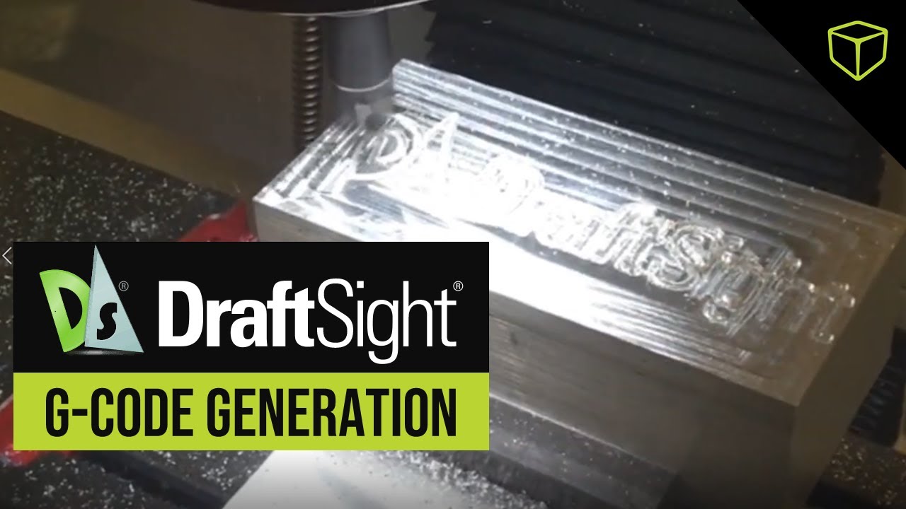 DraftSight G-Code Generation: Quick Look - YouTube