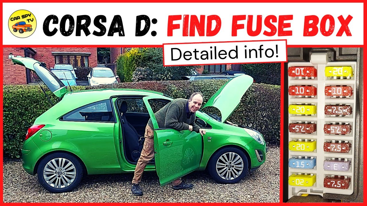 Vauxhall Corsa D: How To Find Fuse Box (Opel Corsa D) – IN DETAIL - YouTube