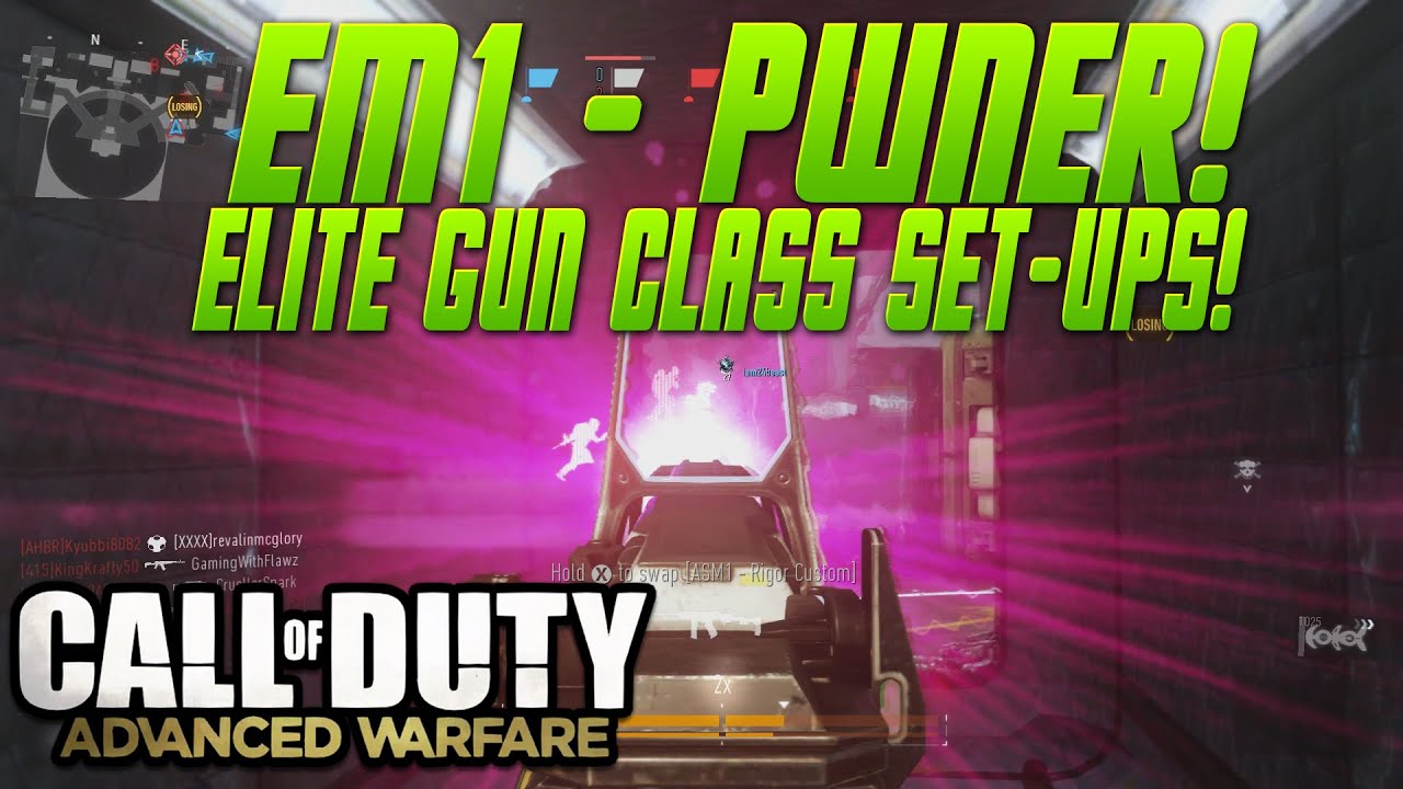 "EM1 Pwner" - Elite Gun Class Set Ups (Call of Duty: Advanced Warfare ...