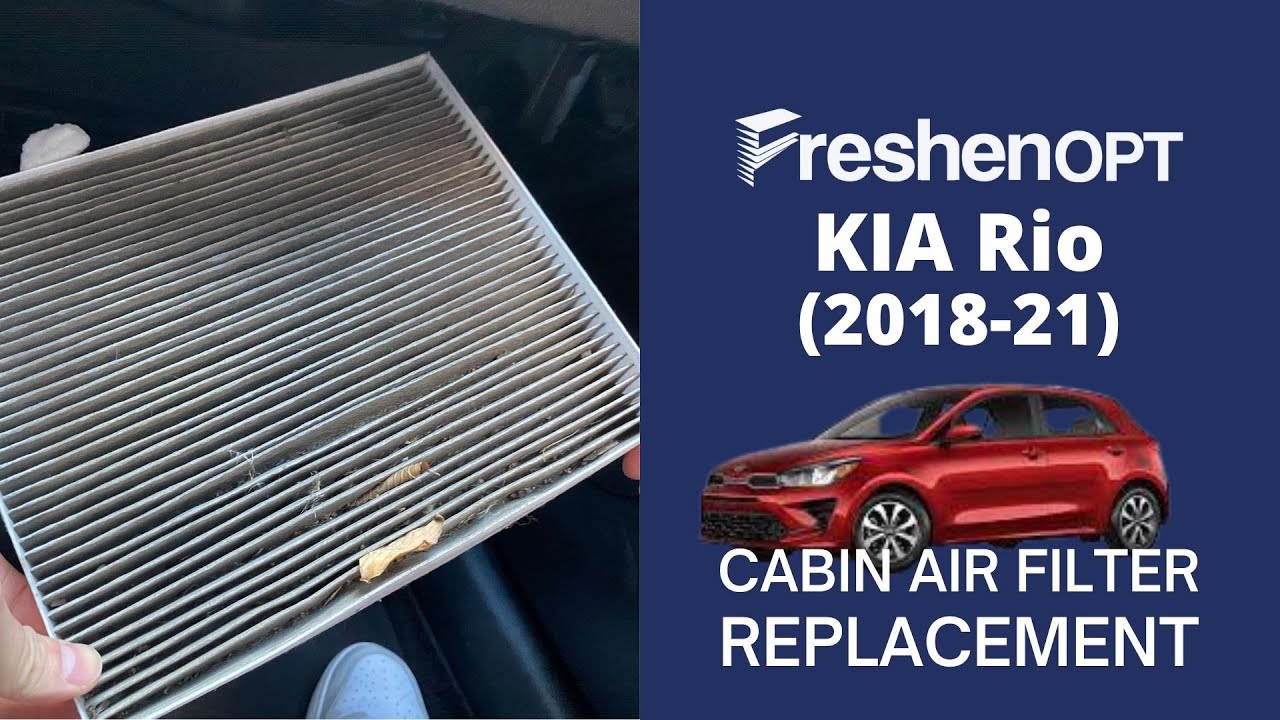 How to replace a cabin air filter for 2019 Kia Rio? - YouTube
