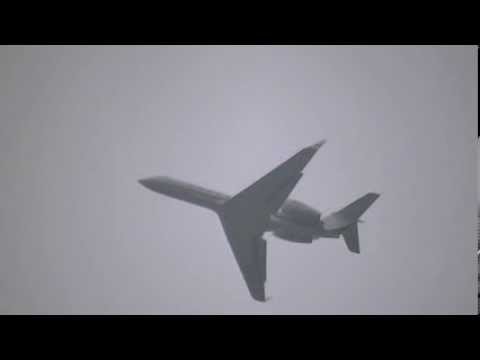 Grumman Gulfstream G550 N550JD de John Deere aterrizando en Saar 12-02 ...
