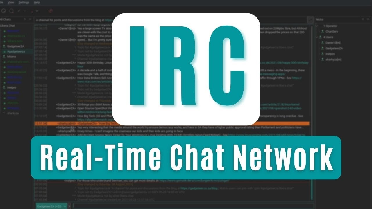 Overview of the IRC Real-Time Chat Network - YouTube