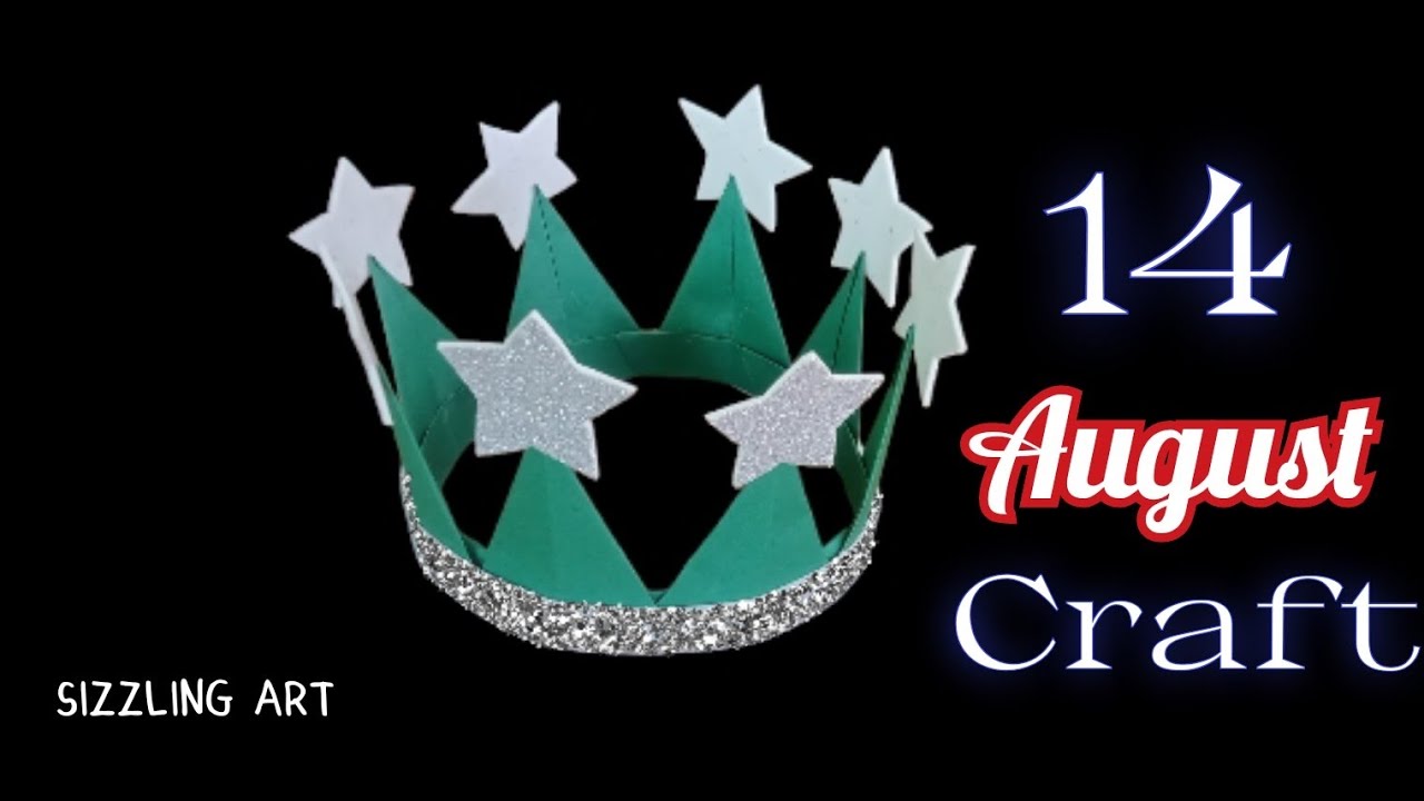 Independence day paper Crown Craft || 14 August craft || Easy paper ...