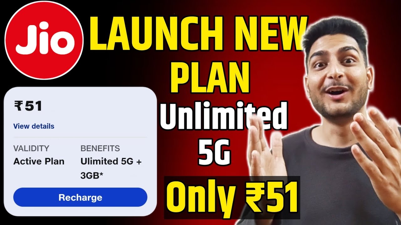 Jio Launch New Plan | Unlimited 5g Upgrade Plan | 51,151,101 - YouTube