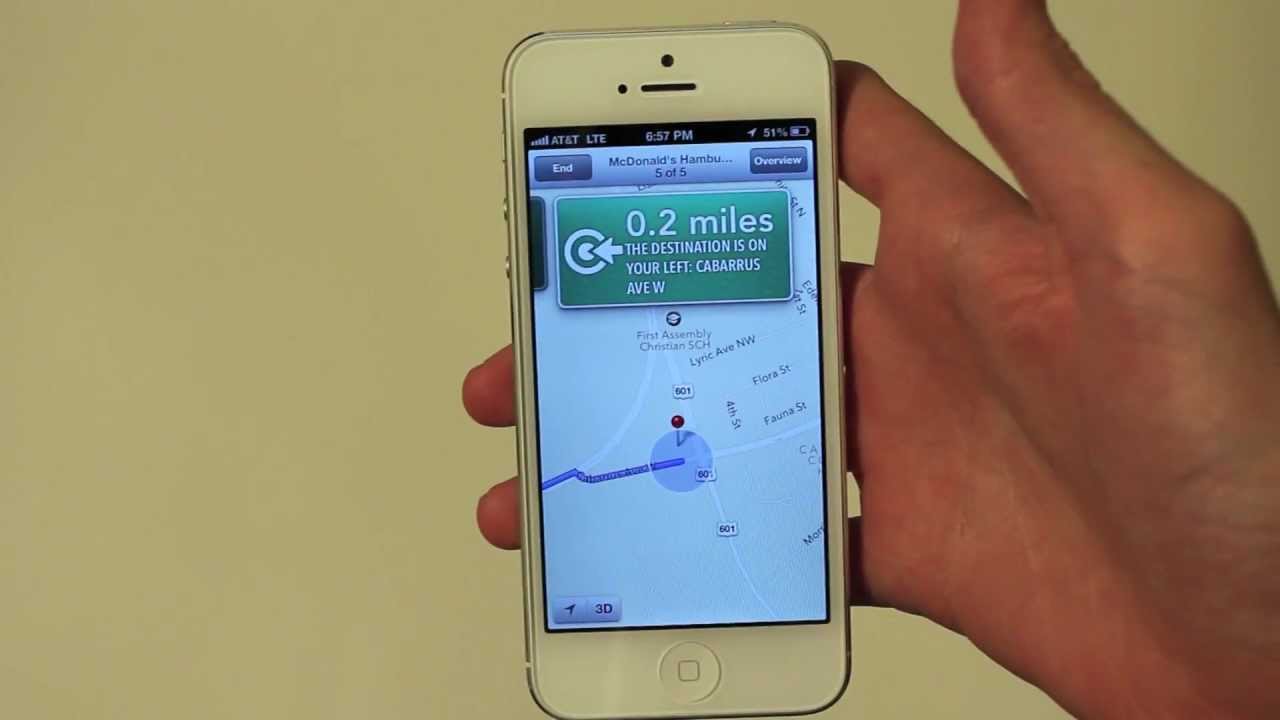 How to: Get walking directions in iOS 6 Maps - YouTube