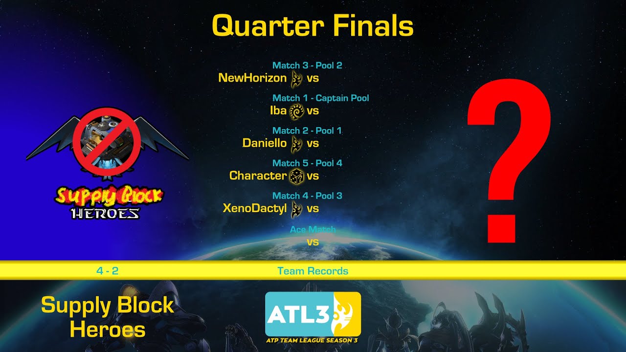 ATL3 Quarterfinals - Supply Block Heroes vs Winner of R1 - YouTube