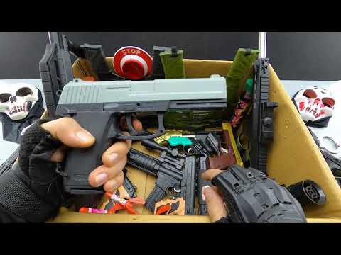 Caixa de Armas de brinquedo militares, armas de operação de operações especiais.link👇