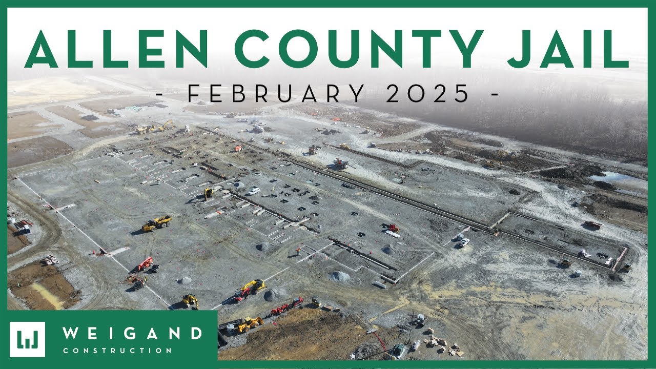 Allen County Jail - Construction Update (February 2025) - YouTube