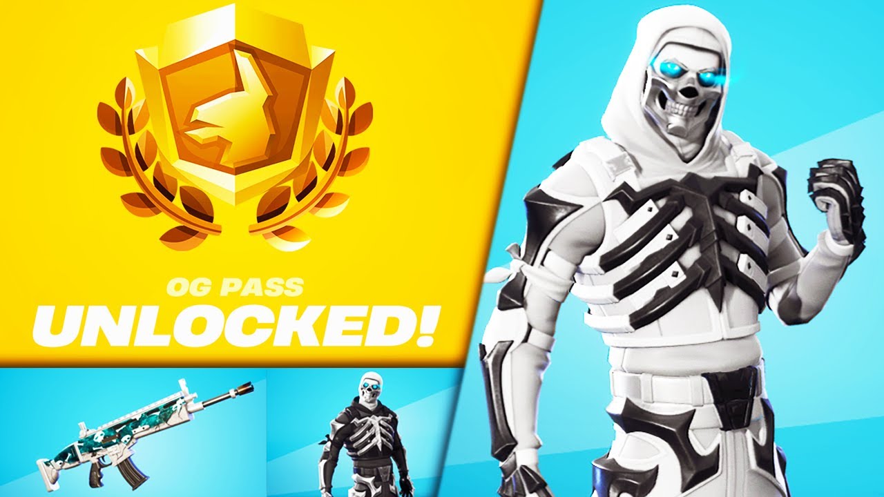 UNLOCKING THE NEW OG BATTLE PASS ITEMS IN OG FORTNITE CHAPTER 1 SEASON 1! [NEW SKULL COMMANDER ...
