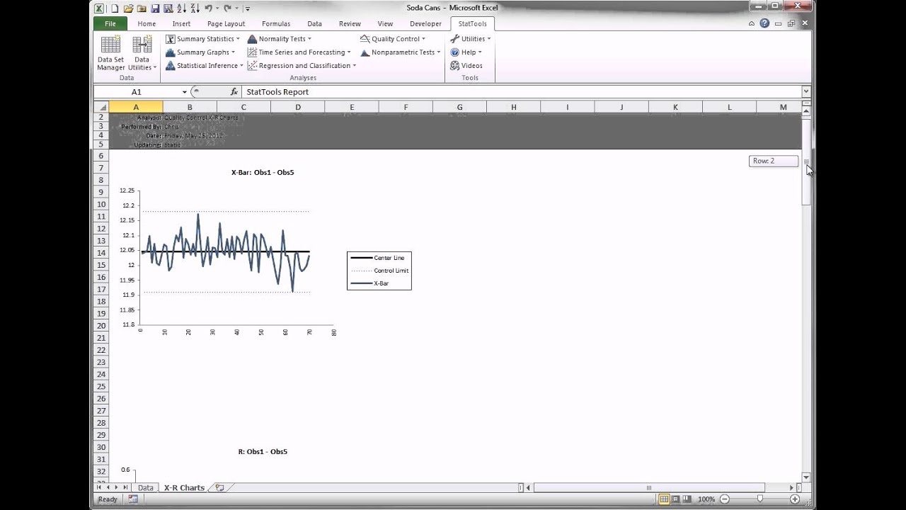 StatTools - Quality Control - YouTube
