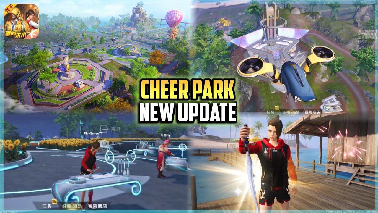 Drone 🤯 in Game For Peace New Update | New Cheer Park Gameplay ...