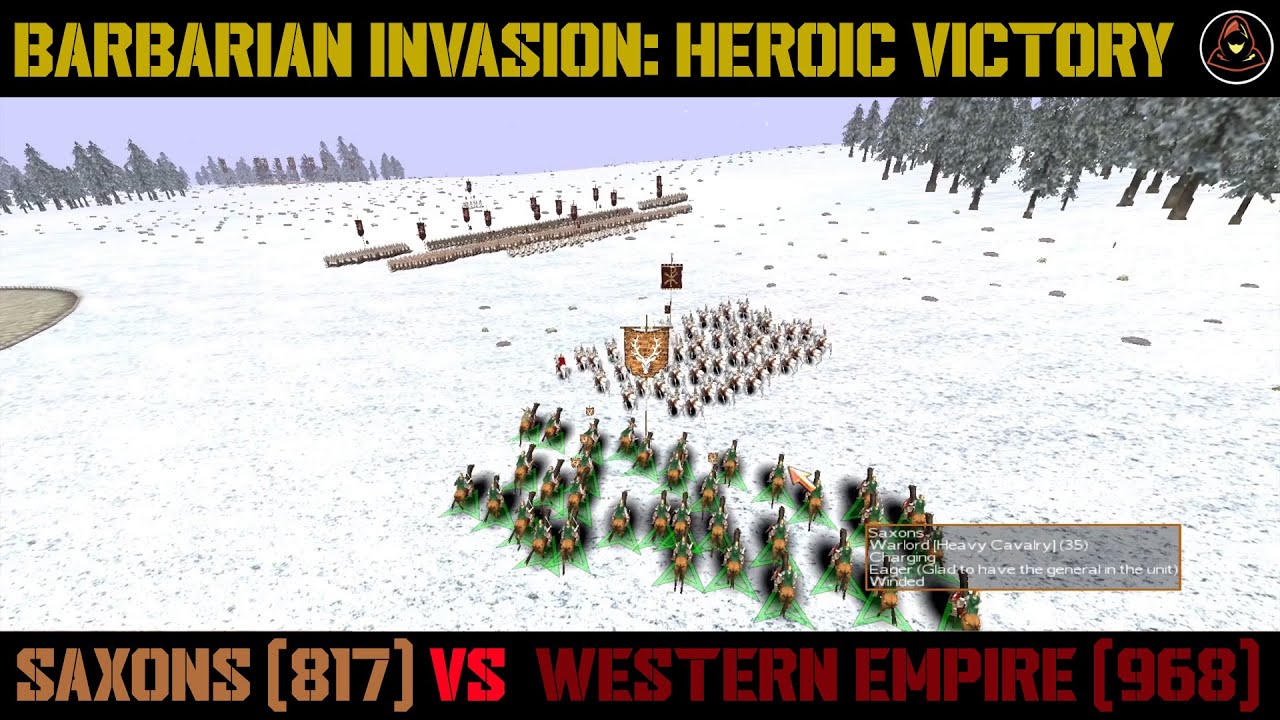 Rome: Total War - Barbarian Invasion - Heroic Victory: Saxons (817) vs ...