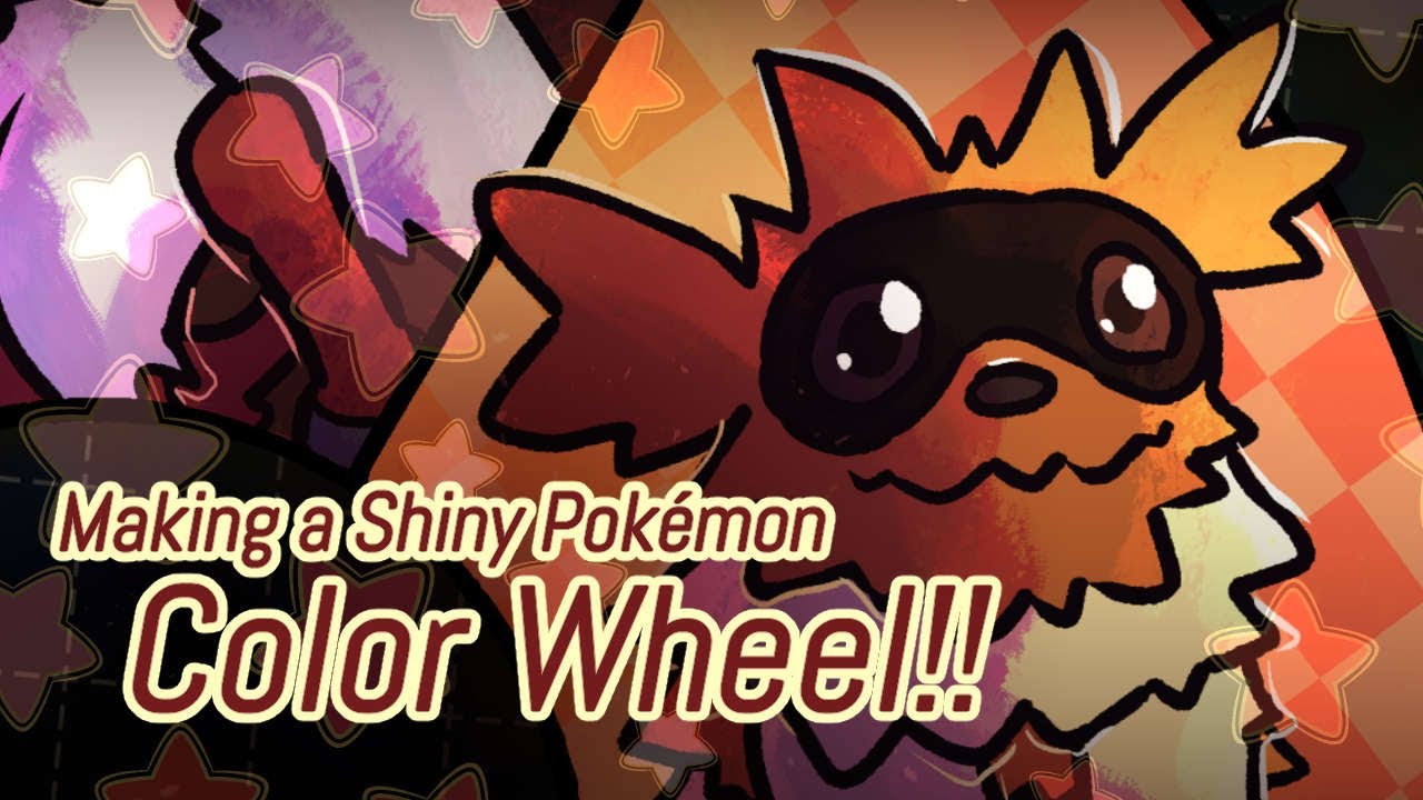 Drawing A SHINY POKÉMON Color Wheel!! - YouTube