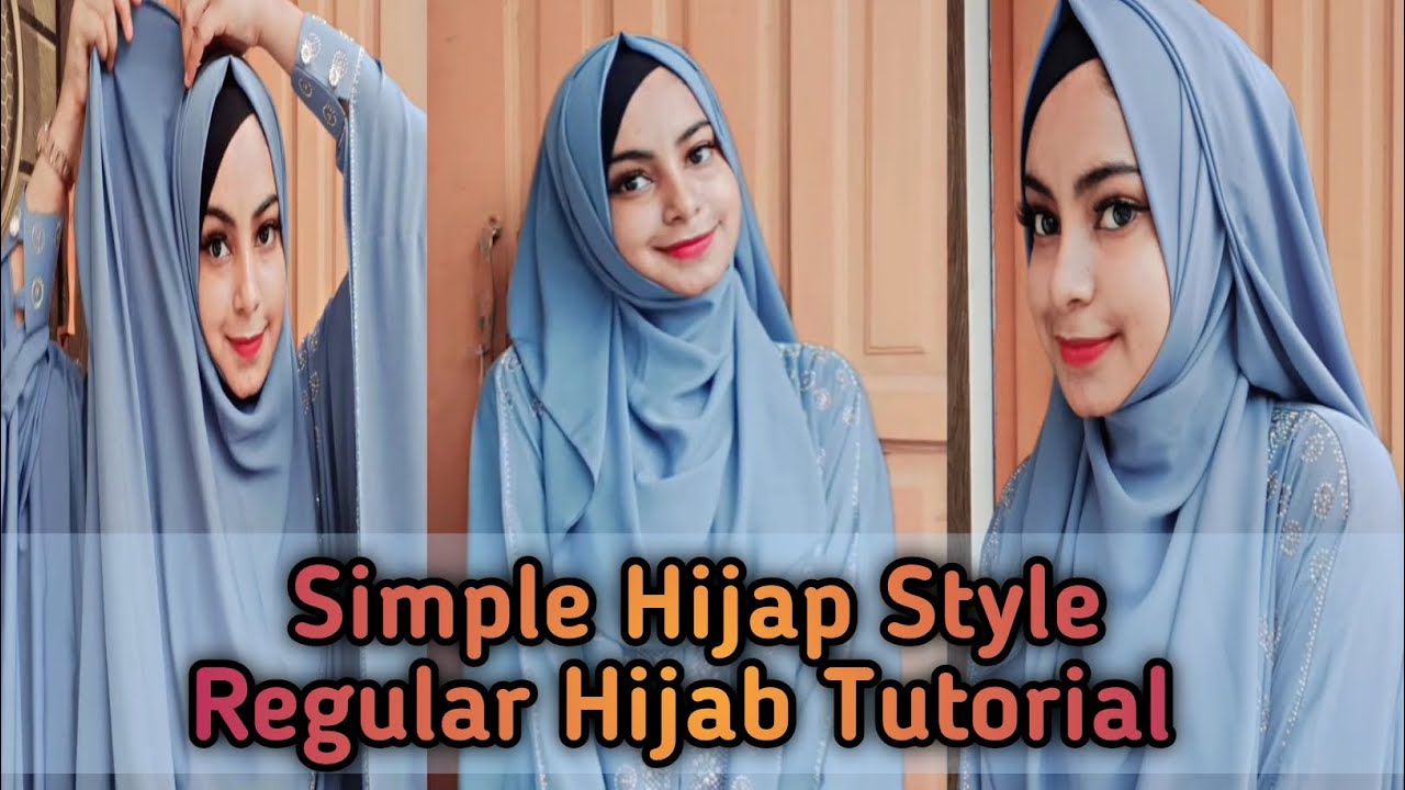 Full coverage hijab tutorial || Regular hijab tutorial || Easy hijab ...