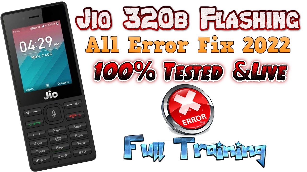 Jio 320b Flash Tool Flash File Full Training || 100%Tested By K Tech ...