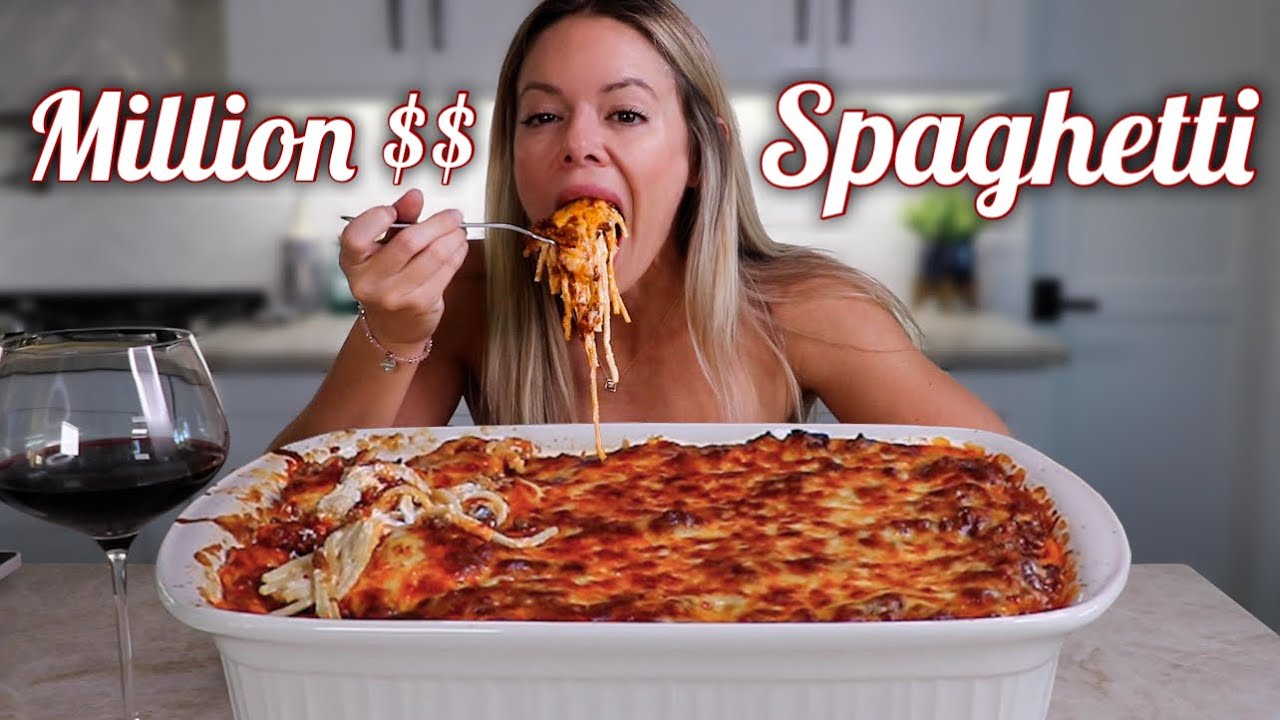 Viral TikTok Million Dollar Spaghetti MUKBANG - YouTube