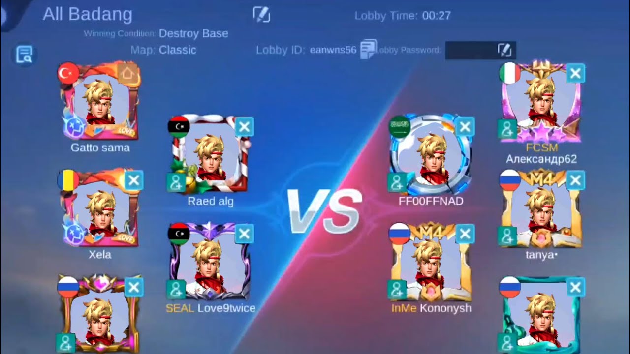 ALL BADANG TEAM CREATION CAMP | Mobile legends - YouTube
