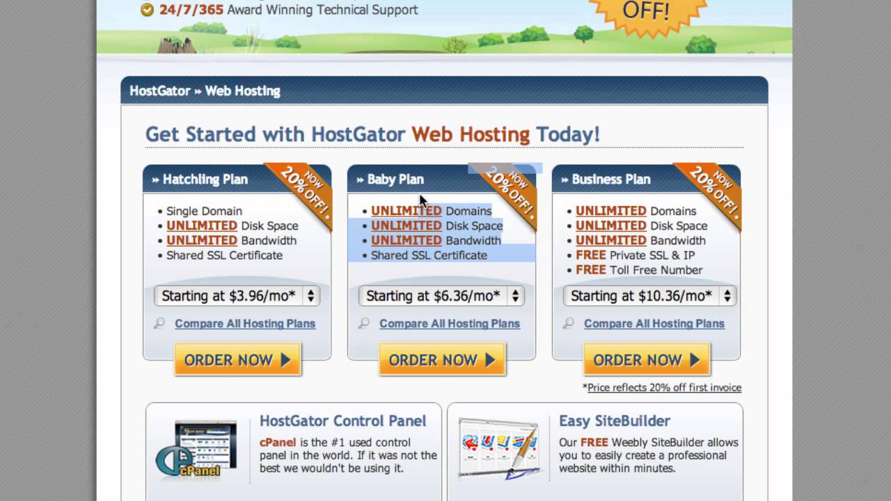 Setting Your Website Up With HostGator - YouTube