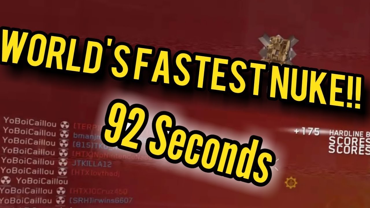 WORLD'S FASTEST NUKE!! 92 SECONDS! (MUST WATCH) - YouTube