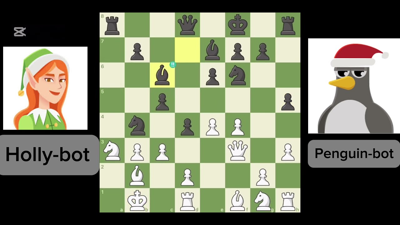 Penguin-bot vs Holly-bot, penguin played to brilliants ! - YouTube