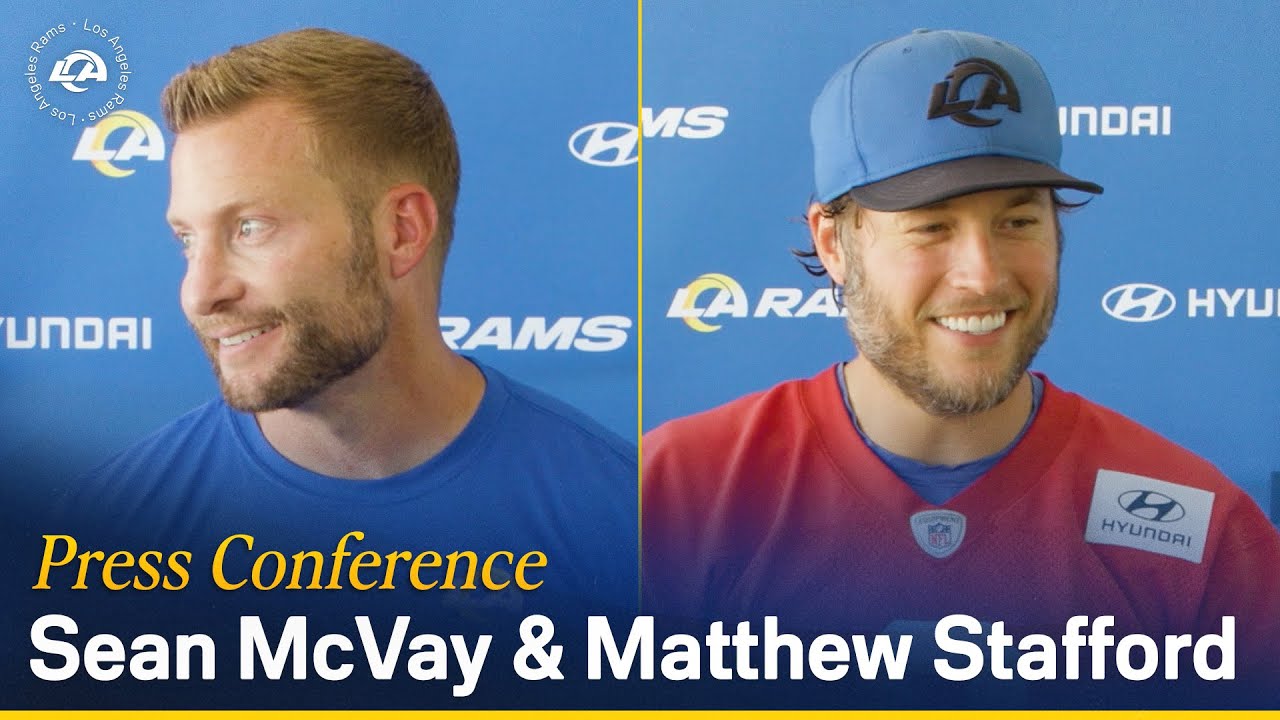 Sean McVay & Matthew Stafford On Starting 2024 In Detroit, New Practice ...