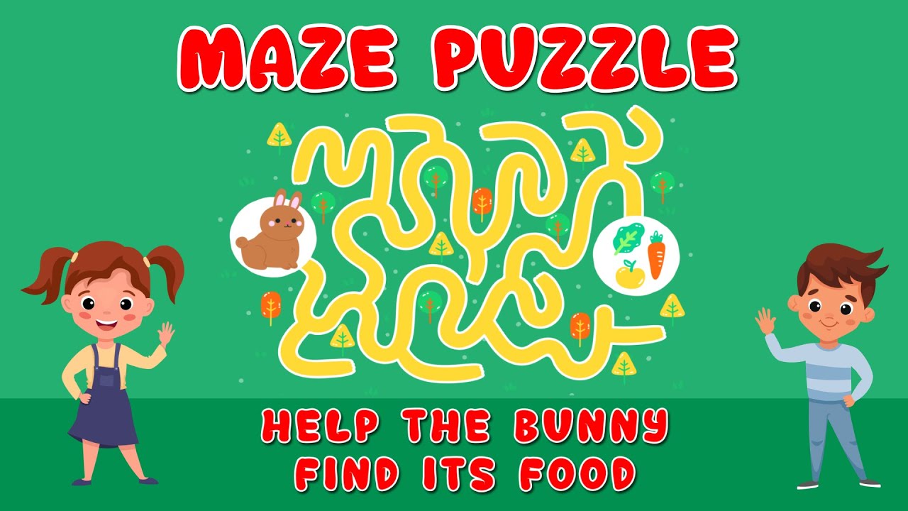 Maze Puzzles for Kids | Maze Game Activity For Preschool Children - YouTube