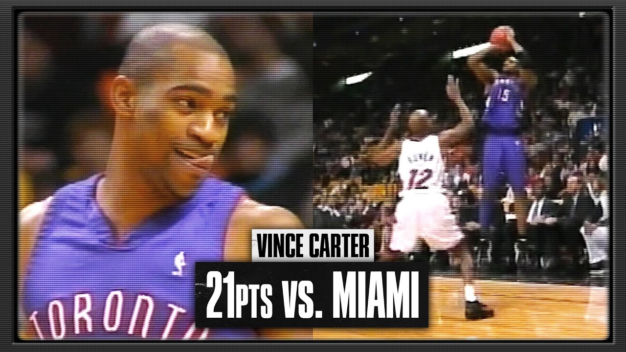 Vince Carter 21pts vs Miami Heat | 2001.01.24 - YouTube