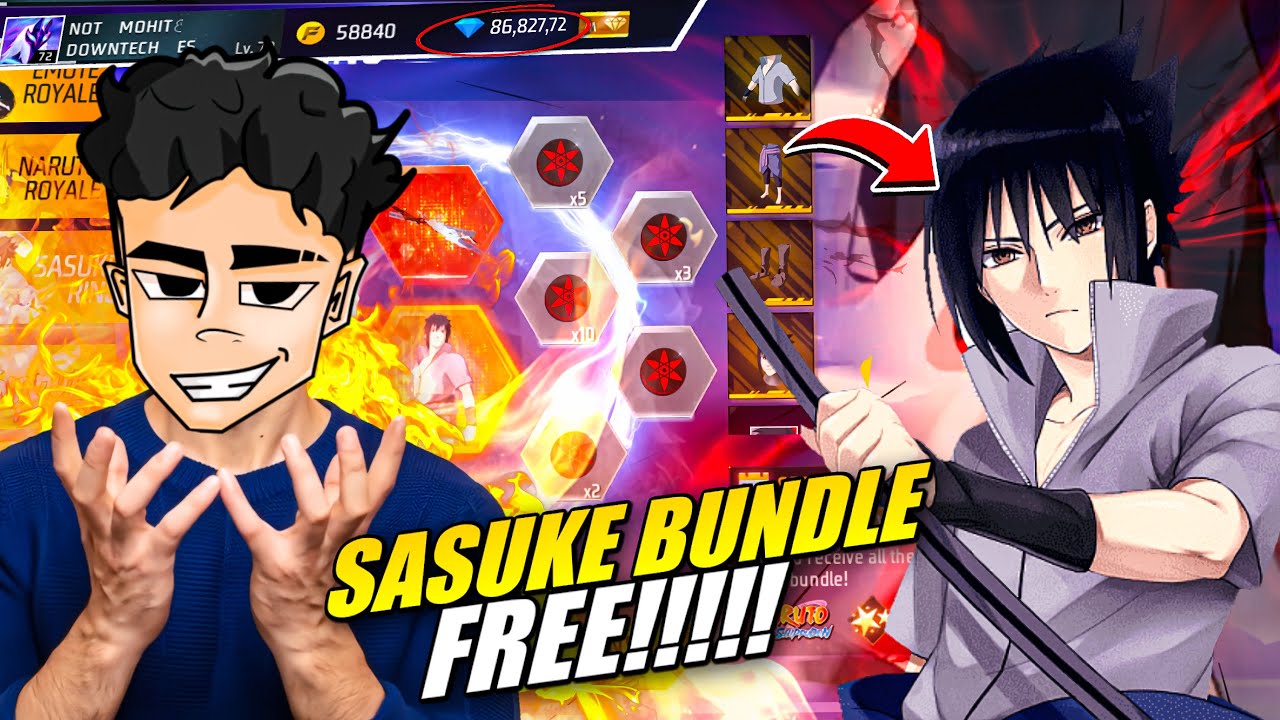 I Got New Sasuke Bundle for FREE!? 🙄 by Playing Tournaments — Free Fire ...