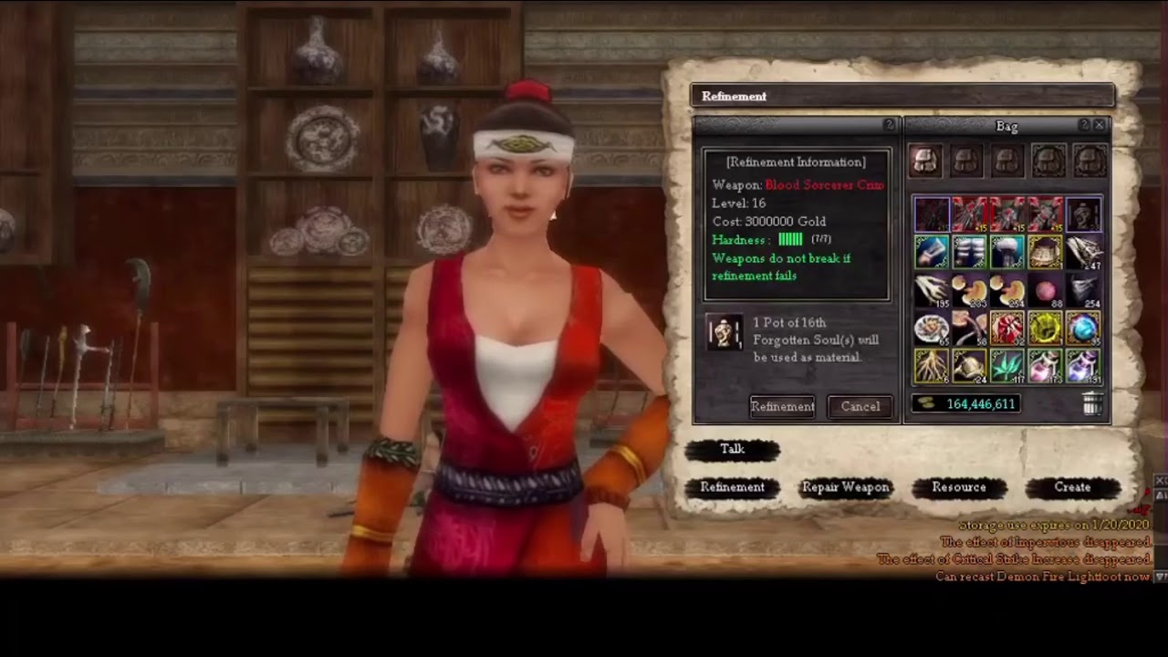 9d Awaken Yin server. Succeeded level +16 refinement - YouTube