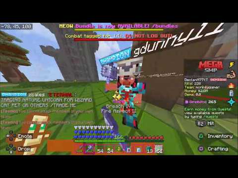 Mineville Mega SMP fighting with a mace, I died...