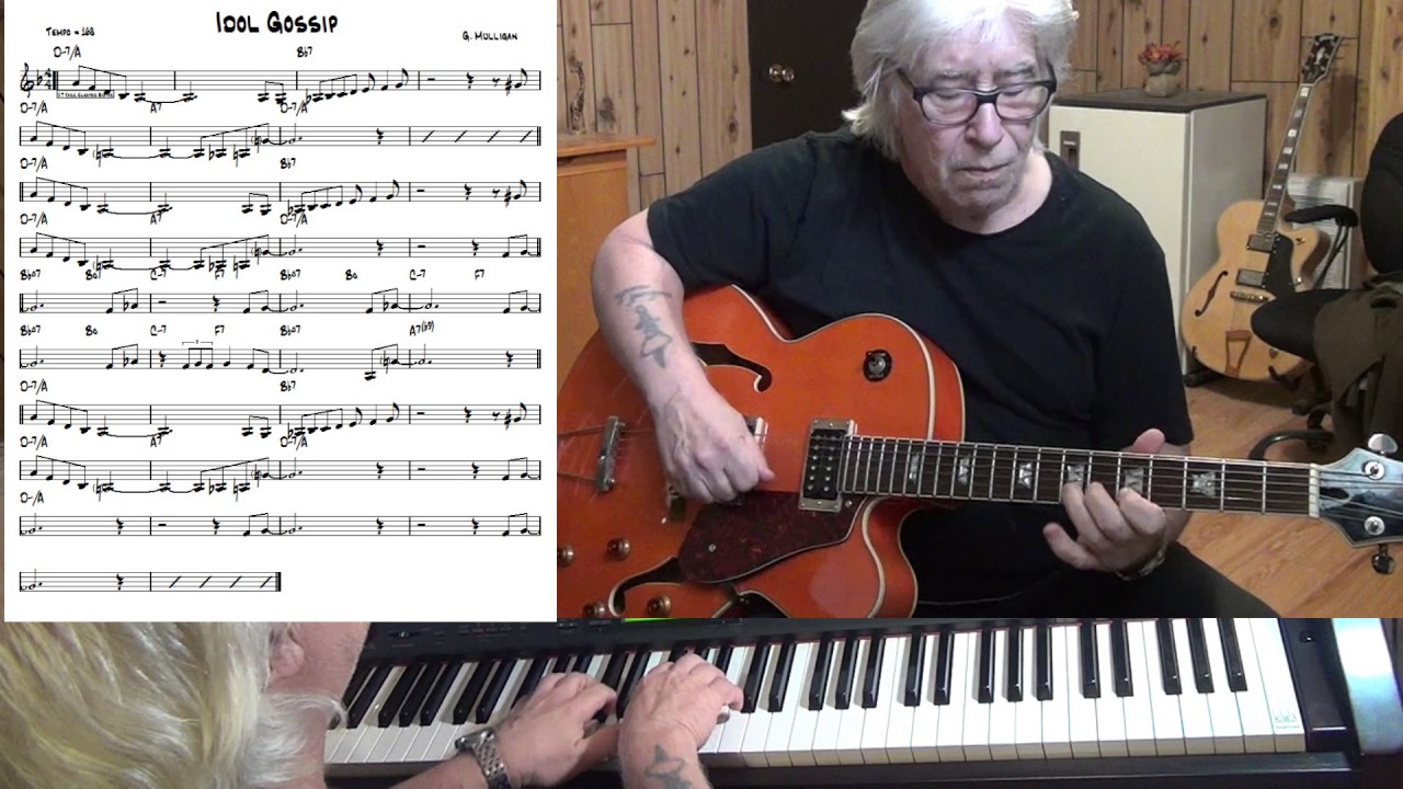 Idol Gossip - Jazz guitar & piano cover ( G. Mulligan ) - YouTube