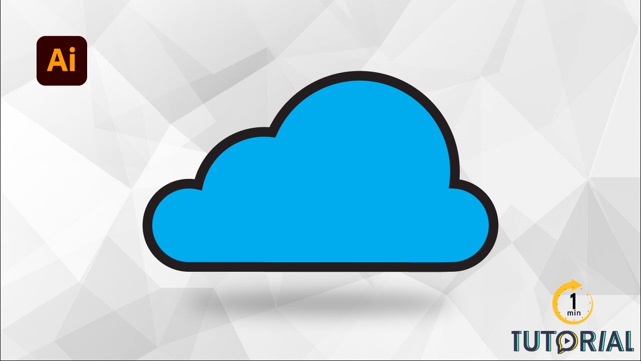 How to Draw a Simple vector Cloud Using only Shapes in Adobe ...
