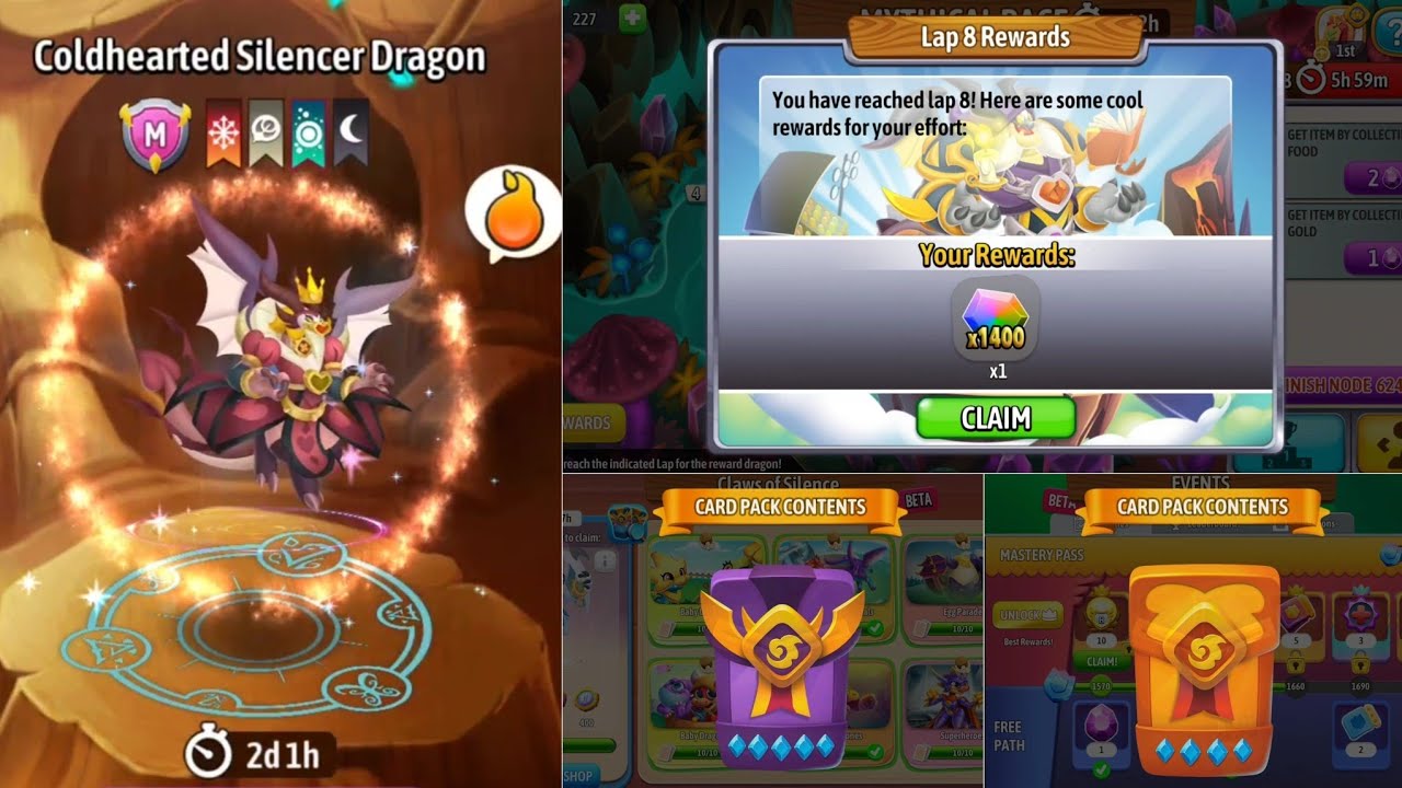 #738. Dragon city | Summon Coldhearted Silencer Dragon | Reached lap 8 ...