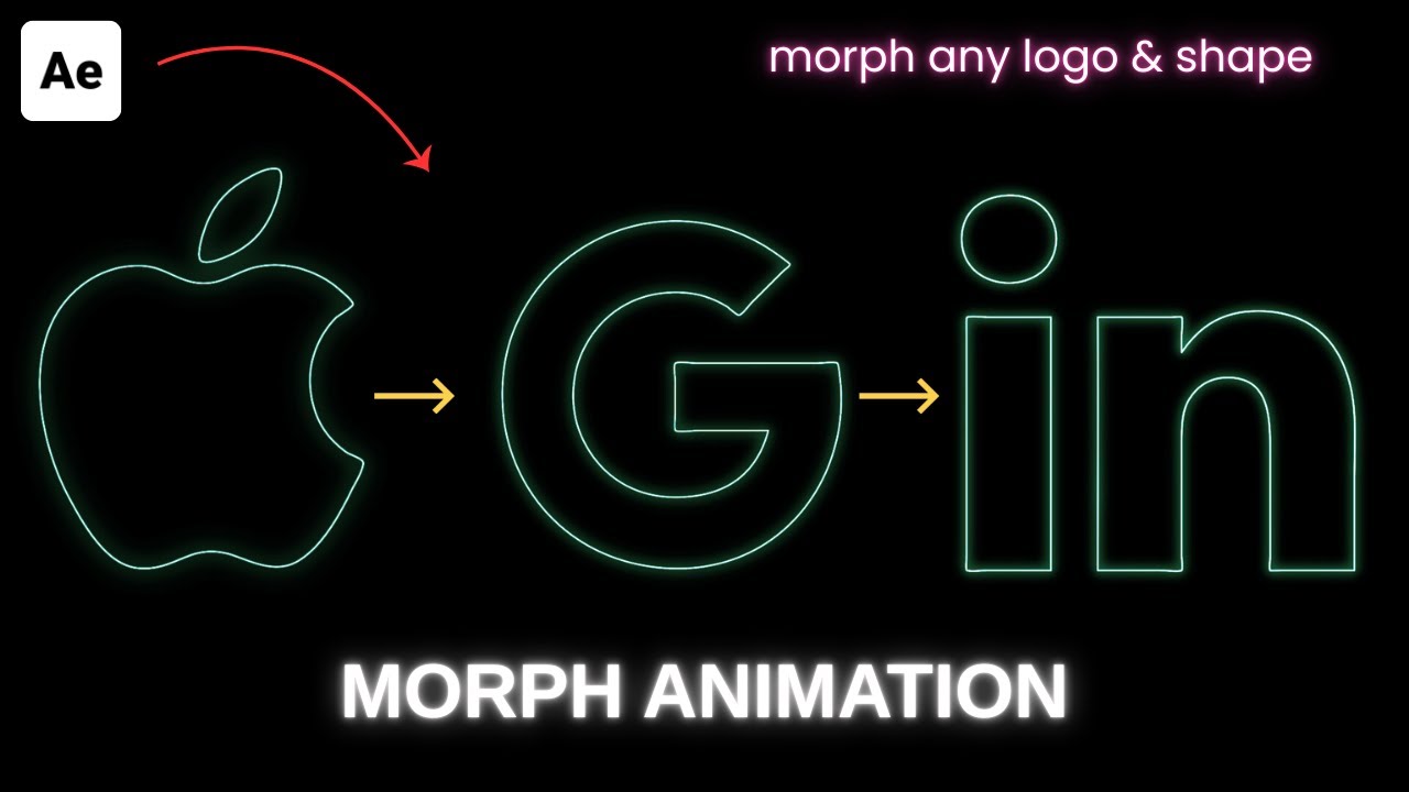 How to Morph Logo Animation in After Effects | Motion Graphic Morph ...