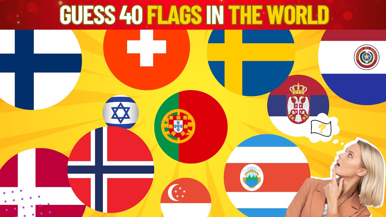 Guess and learn Country by the All 40 Flag Quiz - Episode 3 | Guess ...